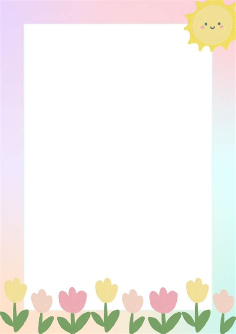 Cute Beige Illustrated Corgi Page Border Artofit