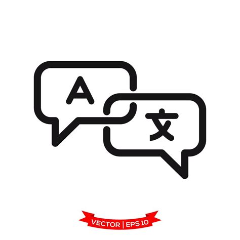 Icône De Traduction Dans Un Style Plat Branché Signe De Traduction De Langue 12611245 Art