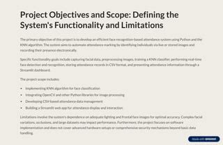 Face Recognition System Based Attendance Presentation PPT