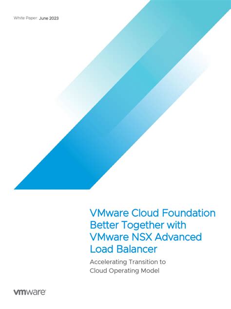 Vmware Cloud Foundation Better Together With Vmware Nsx Advanced Load Balancer Pdf Cloud