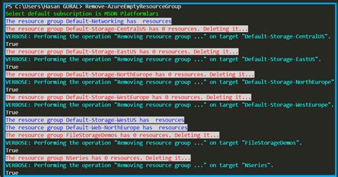 Remove Empty Azure Resource Group With Powershell Hasan Gural