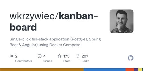 Github Wkrzywiec Kanban Board Single Click Full Stack Application Postgres Spring Boot