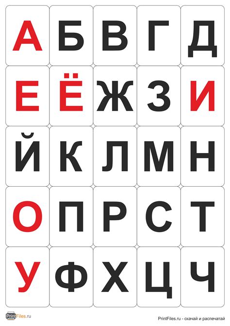 Распечатать алфавит без картинок