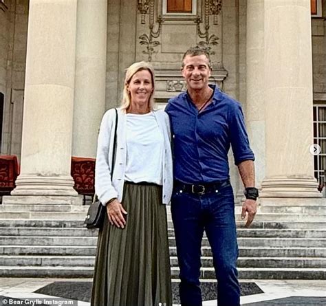Bear Grylls Shares Loved Up Snap With Rarely Seen Wife And Son As He