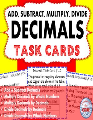 Fillable Online ADD SUBTRACT MULTIPLY DIVIDE Fax Email Print PdfFiller