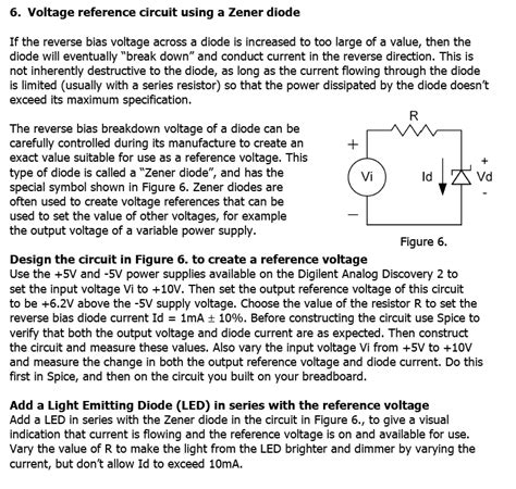 6 Voltage Reference Circuit Using A Zener Diode If