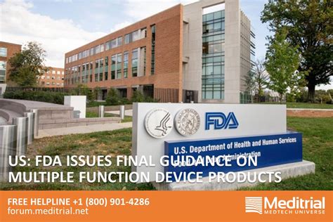 US FDA Issues Final Guidance On Multiple Function Device Products Meditrial Helpline