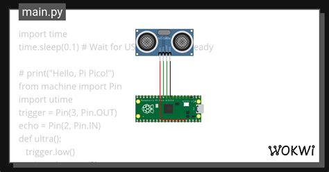 Ultrasonic Distance Sensor Wokwi Esp32 Stm32 Arduino Simulator