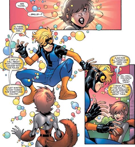 Marvel Comic Speedball Squirrelgirl Squirrel Girl New Warriors