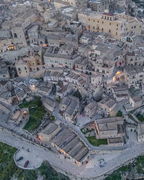 Aerial View Of Sassi Di Matera Matera Basilicata Italy Stock Image F0411838 Science