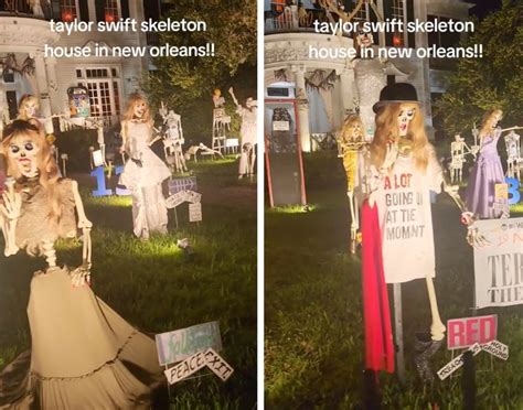 Taylor Swift Skeleton Display In New Orleans Becomes Viral Sensation