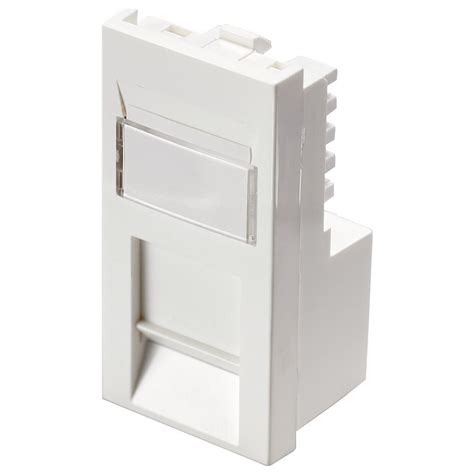 Excel Cat5e Utp Unscreened Rj45 Low Profile Euro Module Office White