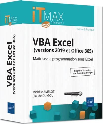 Vba Excel Versions 2019 Et Office 365 Cours Et Exercices Corrigés