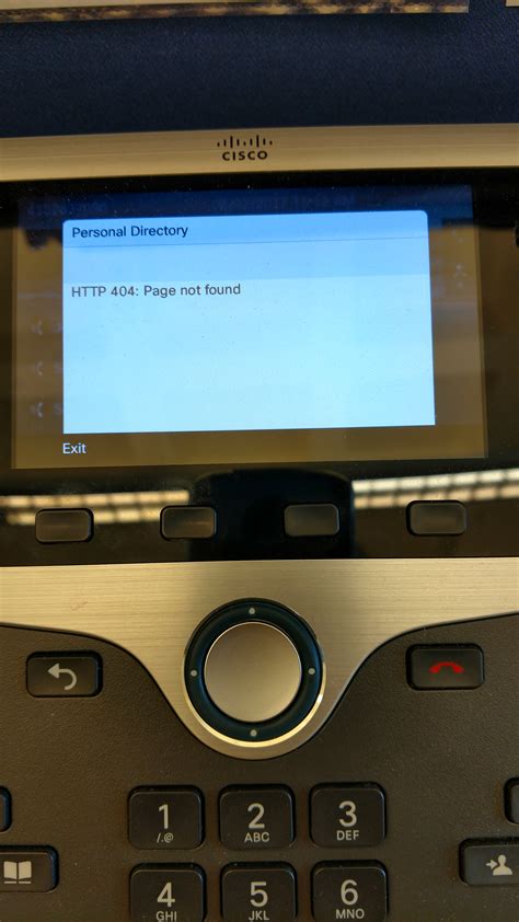 Personal Directory Error Cisco Community