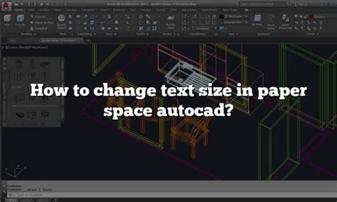 How To Change Text Size In Paper Space Autocad
