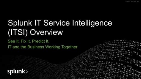Splunk It Service Intelligence Overview Aiops Roundtable Bern Pdf