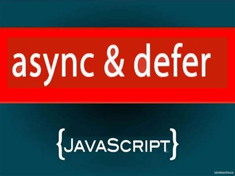 Que Diferencia Hay En Async Y Defer En Javascript