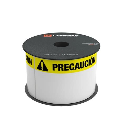 Labeltac Labeltac 4 And Pro Model Precaucion Caution Die Cut Label