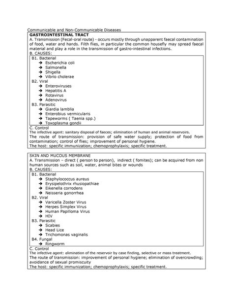 Module 6 And 7 Biostatistics Lecture Communicable And Non Communicable Diseases