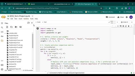 Demonstration Of Site Selection Using Ahp In Python Youtube