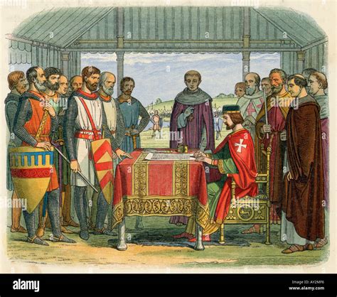 Unterzeichnung Der Magna Carta Stockfotos Und Bilder Kaufen Alamy