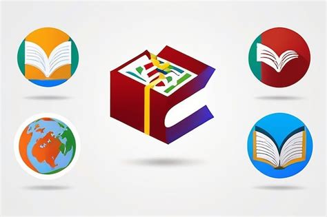 Premium Photo Language Learning App Logo