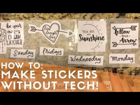 How To Make Stickers WITHOUT Using Technology YouTube How To Make Stickers How To Make