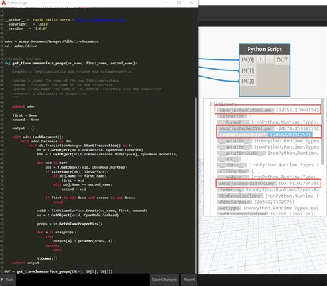 Getting Surface Information From C3d Using Python Developers Dynamo