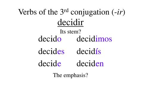 Ppt Verbs In The Present Tense Powerpoint Presentation Free Download