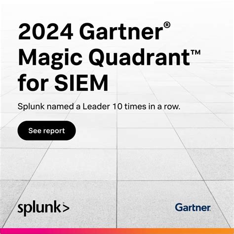 Splunk Named A Leader In The Gartner® Magic Quadrant™ For Siem Splunk