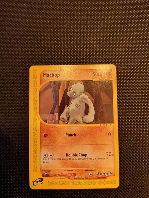 File Ereader Pokemon Sample Machop Card Front Png No Intro Wiki