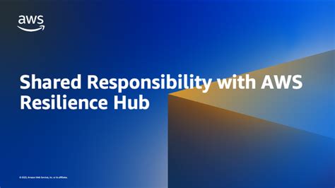Shared Responsibility With Aws Resilience Hub Aws Cloud Operations Blog