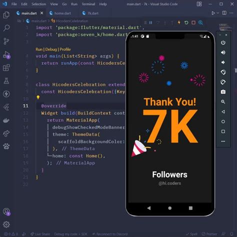 Hi Coders On Linkedin Instagram Thankyou Github Flutter Flutterdeveloper Flutterapp