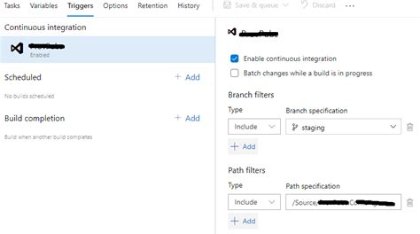 Azure Devops Build Pipeline Triggers Too Eager Stack Overflow