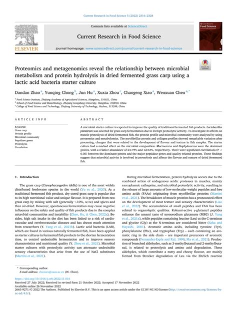 Pdf Proteomics And Metagenomics Reveal The Relationship Between