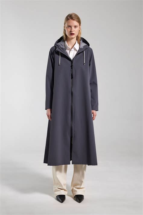 Mosebacke Long Lightweight Zip Matte Raincoat Metal Stutterheim Us