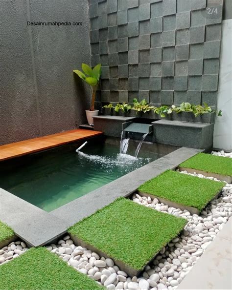 7 Inspirasi Kolam Ikan Minimalis Tercantik Dengan Batu Alam ~ Inspirasi
