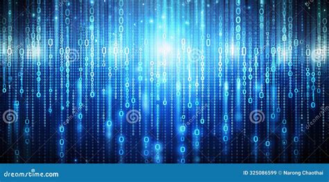 Abstract Binary Code Background Ai Generative Stock Illustration Illustration Of Generative