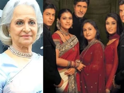happy birthday waheeda rehman did you know she had to leave kabhi khushi kabhie gham midway