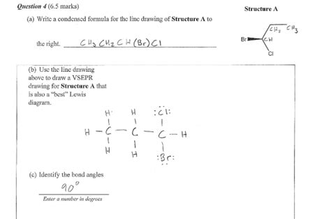 Solved Question 3 4 ﻿marksa ﻿write A Condensed Formula