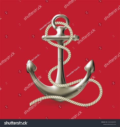 D Anchor Rope Vector Editable Eps Stock Vector Royalty Free Shutterstock