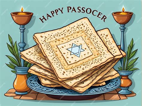 Premium Photo Happy Passover Illustration With Matzah And Pesach