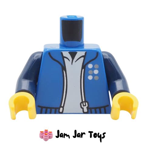 Lego Blue Jacket Torso Lego Designer Logo White Shirt To283