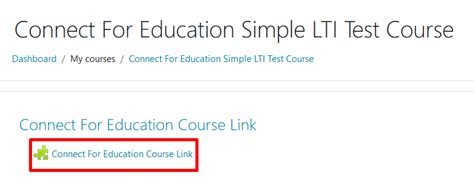 Simple Lti Integration For Moodle Connect For Education Inc