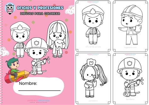 Dibujos De Profesiones Y Oficios Para Pintar Materiales Educativos