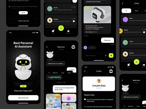 Ai Chat Bot Application Dark By Izmahsa For Bolddreams On Dribbble