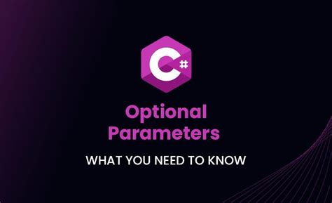 Ayush Raj On Linkedin A Deep Dive Into Optional Parameters In C