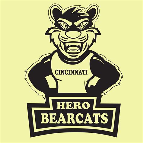 Hero Bearcats Svg Bear Svg Cat Svg Cute Bearcats Svg Funny Etsy Australia
