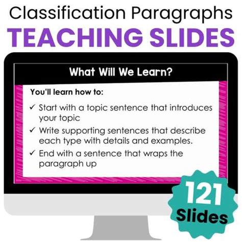 Writing Classification Paragraphs Teaching Slides And Notes For Grades 4 5