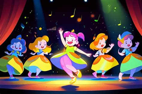 premium photo magical cartoon stage delightful animation